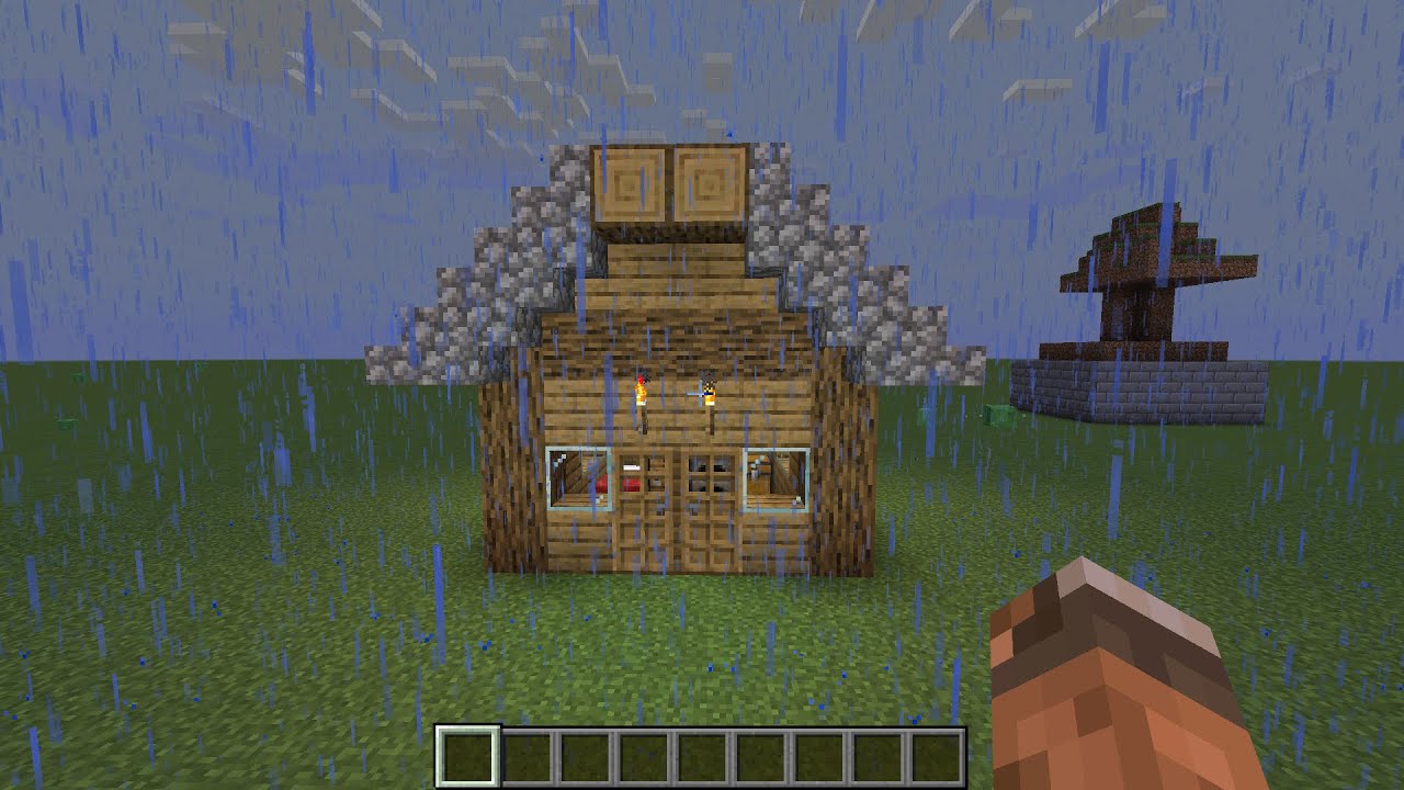 How to make a simple Minecraft Starter Base - YouTube