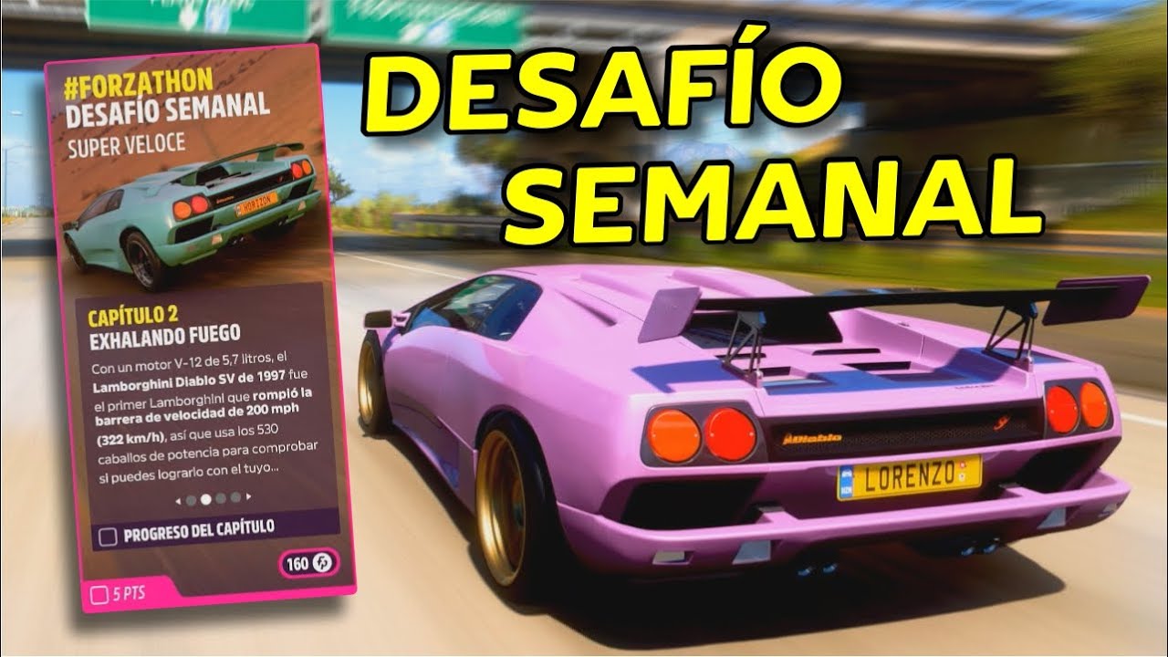 Desafío Forzathon de la Temporada de Otoño con el Lambo Diablo SV 97 # ...