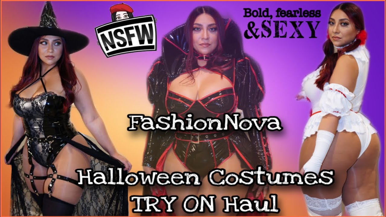 #FashionNova NSFW Halloween Costumes TRY ON HAUL - YouTube