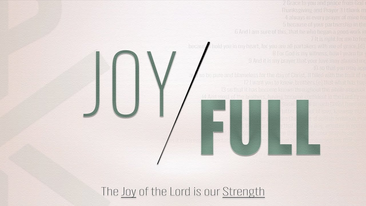 Joy/Full // Week - 17 - YouTube