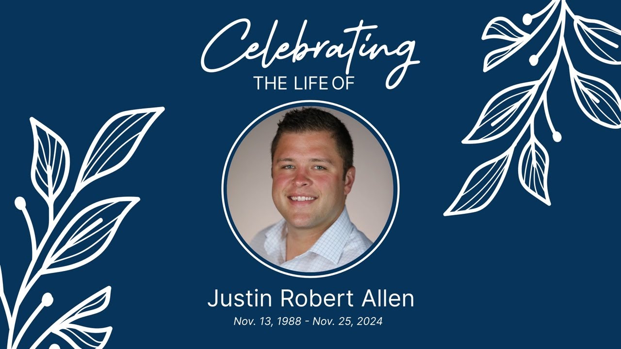 Justin Allen Memorial Service - YouTube