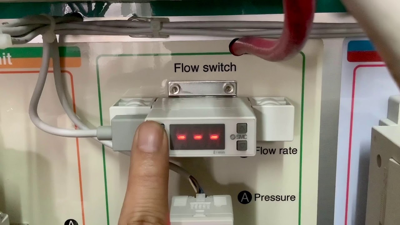 Flow Switch PFM7 Series Setting - YouTube