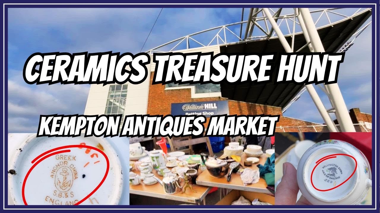 Sunbury Antiques Market at Kempton: The Hunt For Rare Ceramics - YouTube