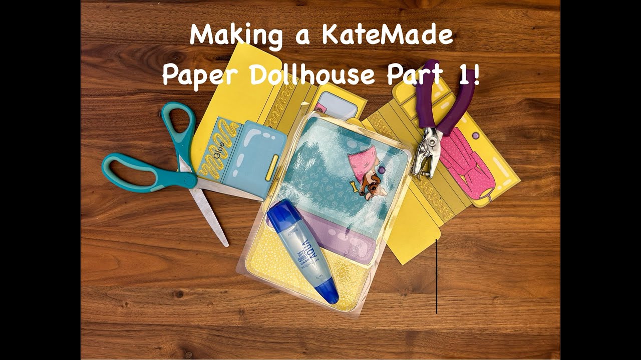 Making a KateMade Paper Dollhouse Part 1! - YouTube