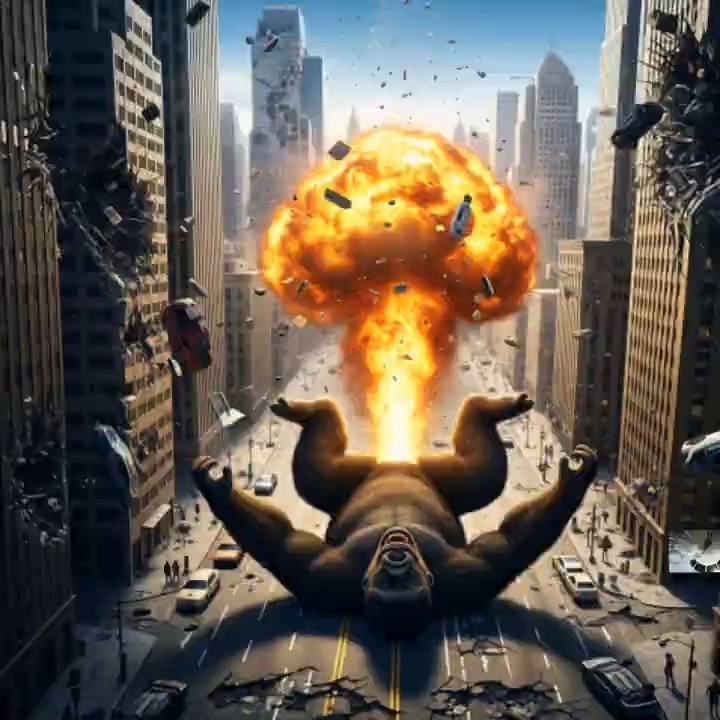 “Epic Kick + Explosive Fart = City Flattened | Godzilla vs Kong 😂 ...