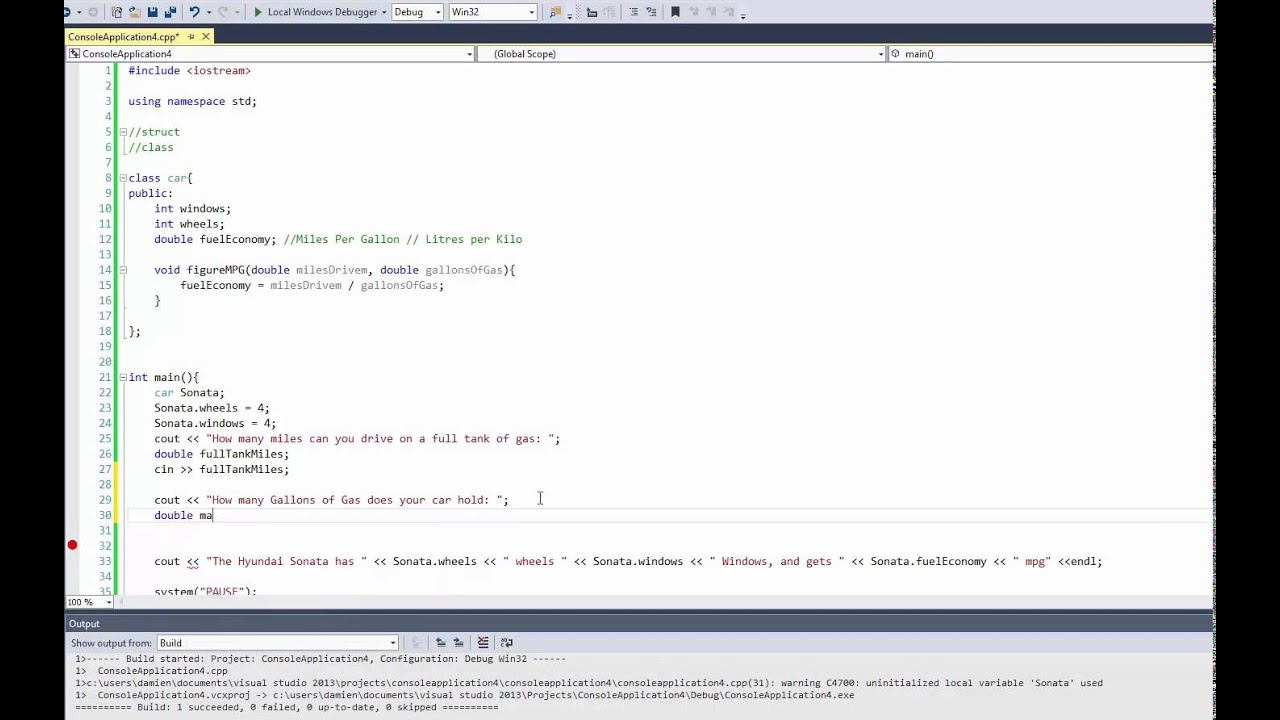 Lesson 20 Classes And Intro To Objects Constructors Youtube