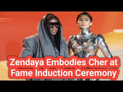 Zendaya Embodies Cher at Rock and Roll Hall of Fame Induction Ceremony ...