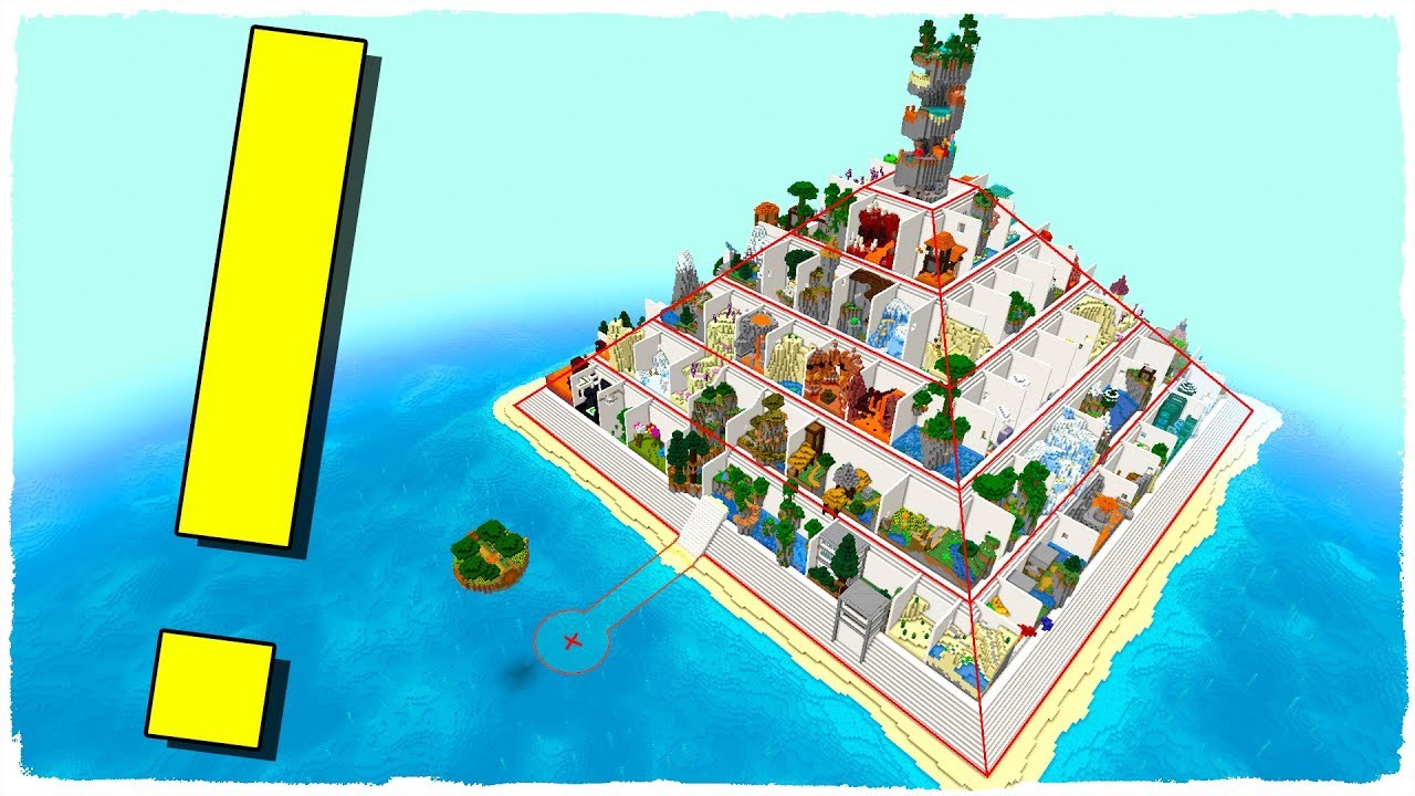 LA NUEVA ISLA DE OBSTÁCULOS ES UNA PIRÁMIDE GIGANTE!! - MINECRAFT ...