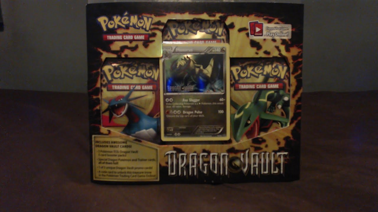 Pokemon Dragon Vault Haxorus Blister Pack Opening - YouTube
