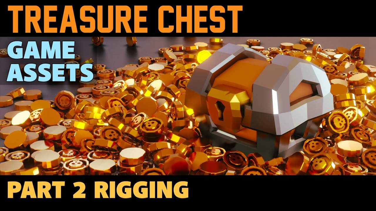 Treasure Chest Tutorial | Blender 2.8 | Part 2 Rigging - YouTube