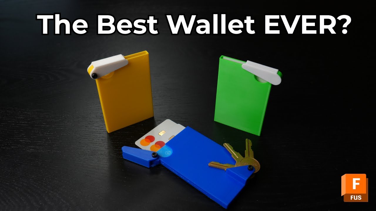 3D Printed Wallet That Holds Cards and Keys | DIY Minimalist Wallet ...