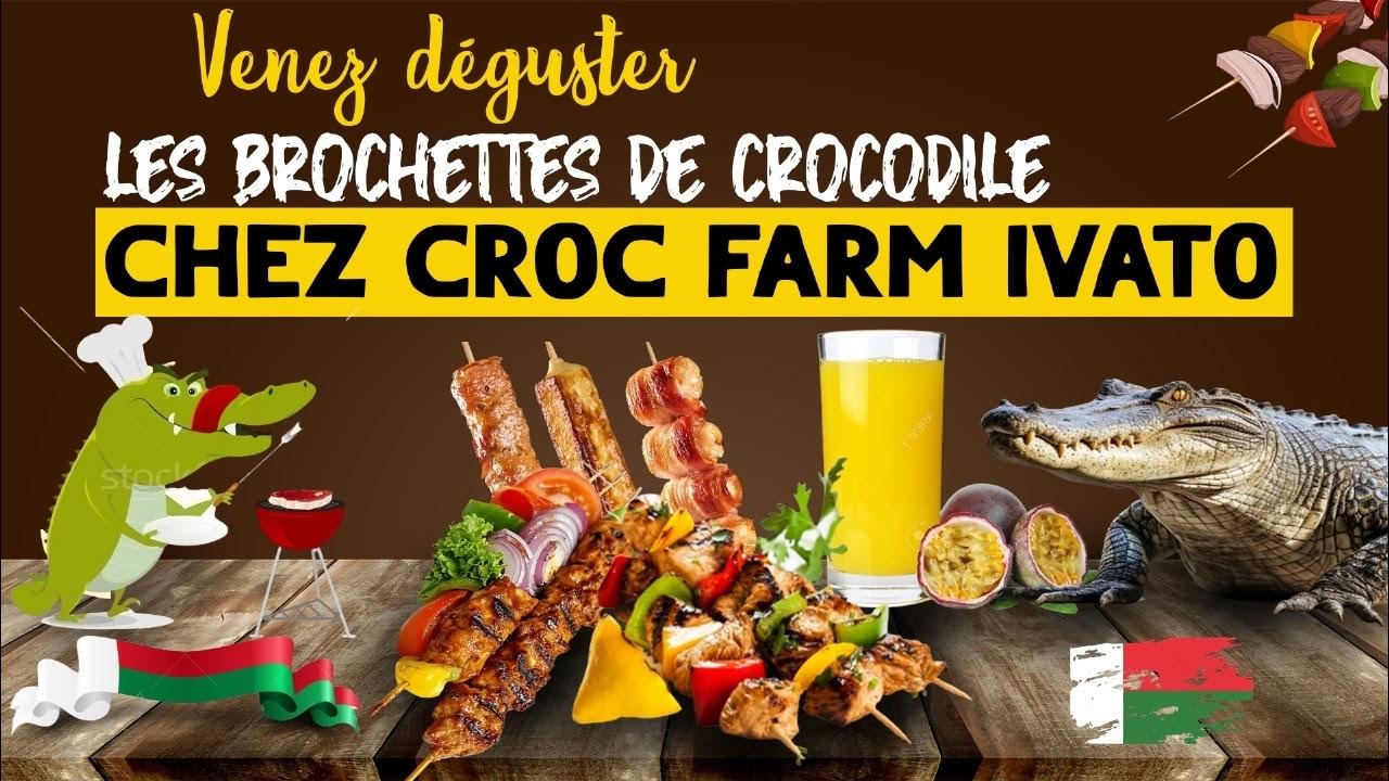 le restaurant Croc Farm Ivato Madagascar - YouTube