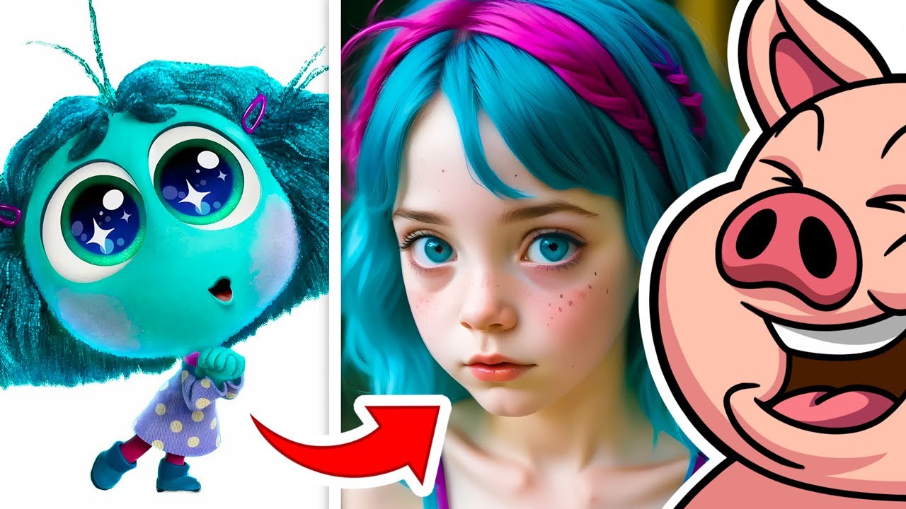 INSIDE OUT 2 Characters as Humans! (Movie Recap) - YouTube