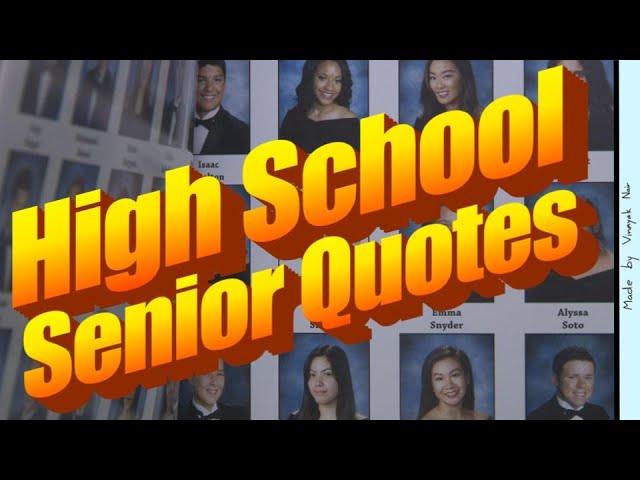 High School Seniors Quotes