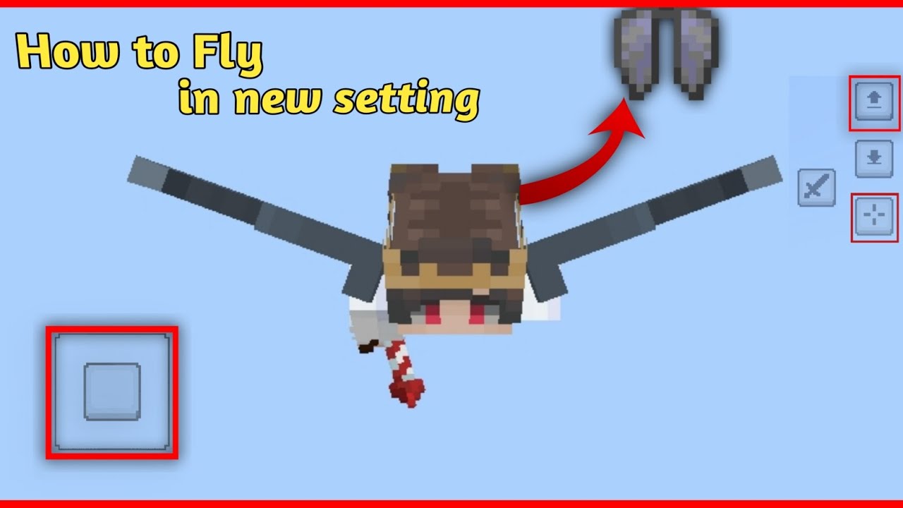Minecraft how to fly with Elytra in new touch control| @MGBRUT - YouTube