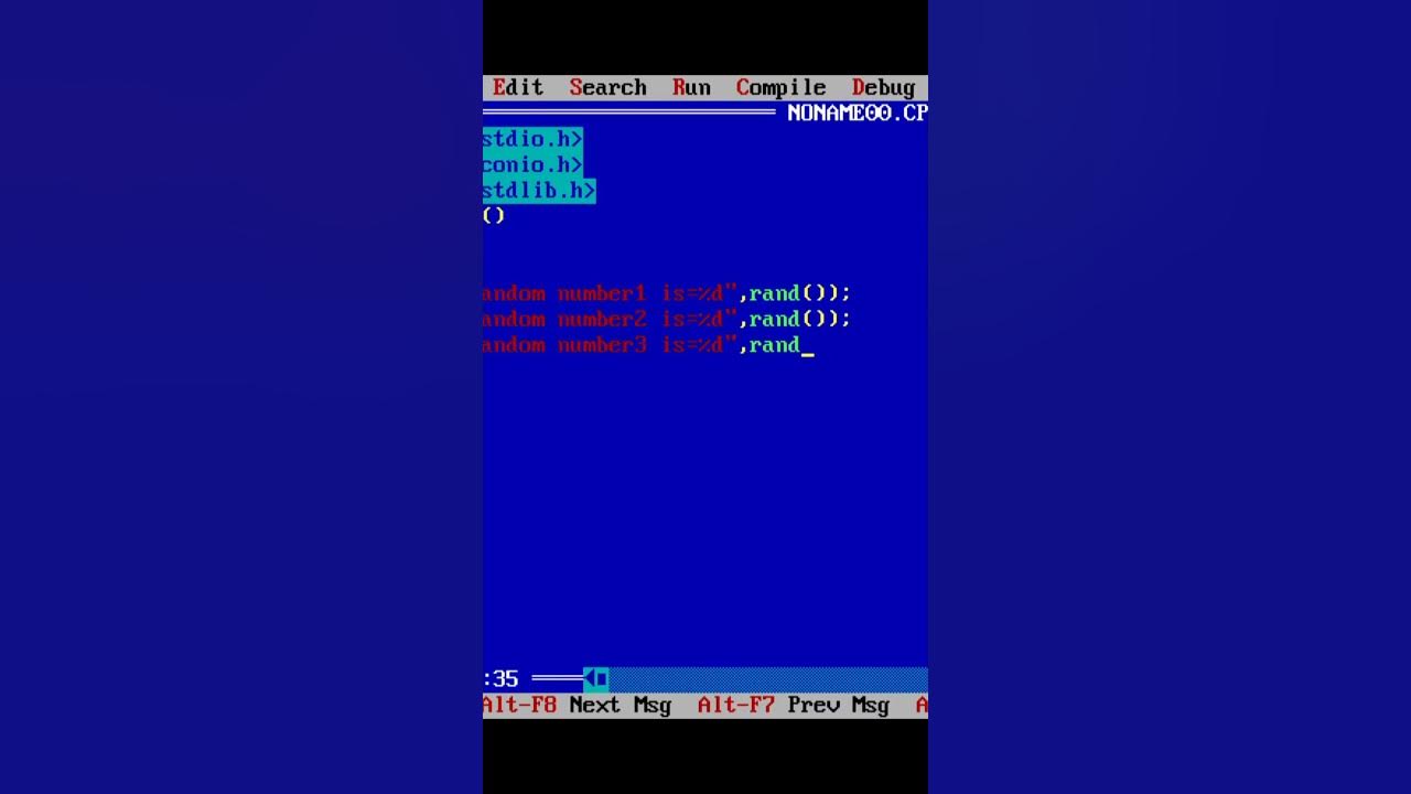 Random number generate in C #shorts #short #dailyshorts #ai - YouTube