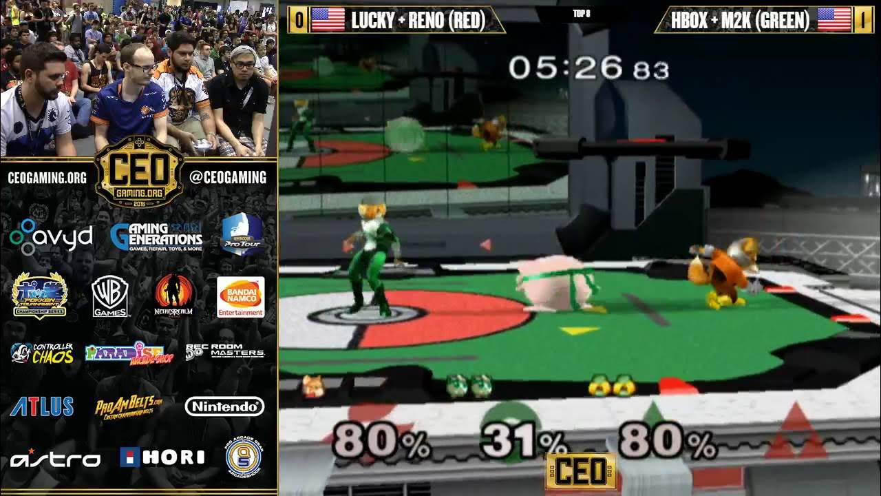 CEO2016 - Liquid`Hungrybox + FOX MVG | Mew2King vs. Selfless | Lucky + Reno - Melee Doubles Top8 ...