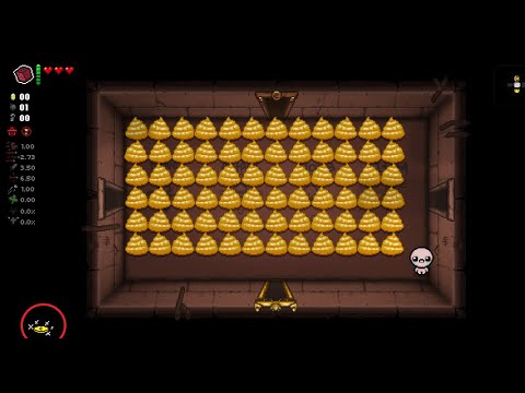 Destroying 72 golden poops but with the trinket this time - YouTube