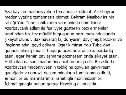 Bəhram Nəsibov -Gözləri xumarım, Səntək afət
