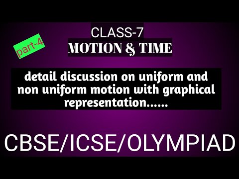 Class 7 science|physics|uniform and non uniform motion with graphical ...