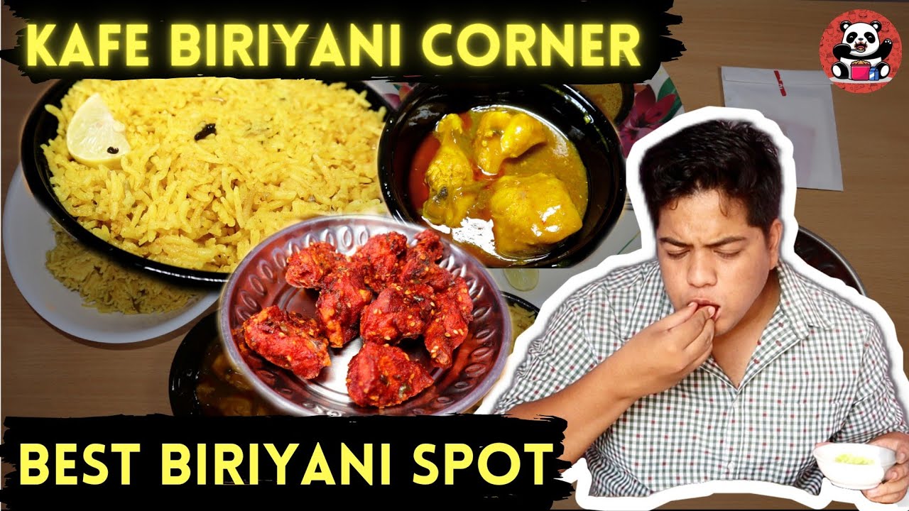 Best Biriyani in Mysore | Kafe Biriyani Corner | Kannada Food Review | Eating Panda - YouTube