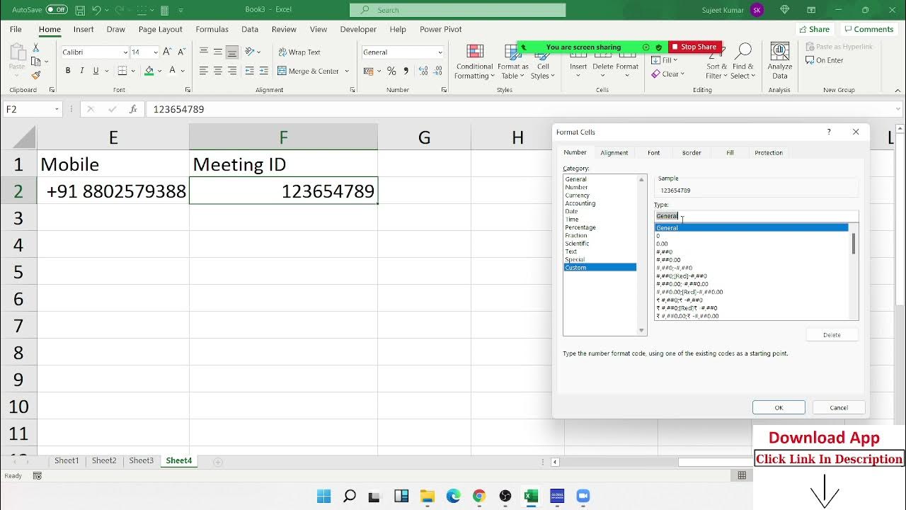 use Custom Format Code - Excel Tutorial - YouTube