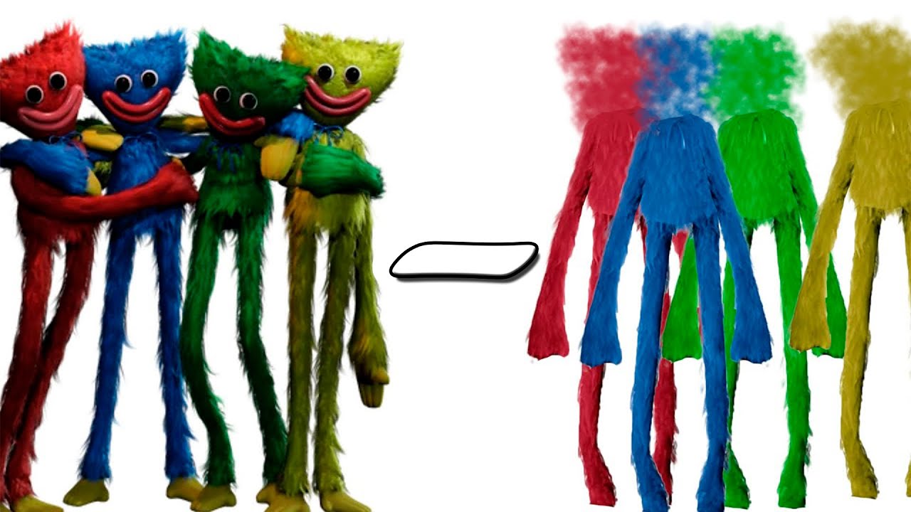 Huggy Buddies - All Clothes = ??? Poppy Playtime Animation - YouTube