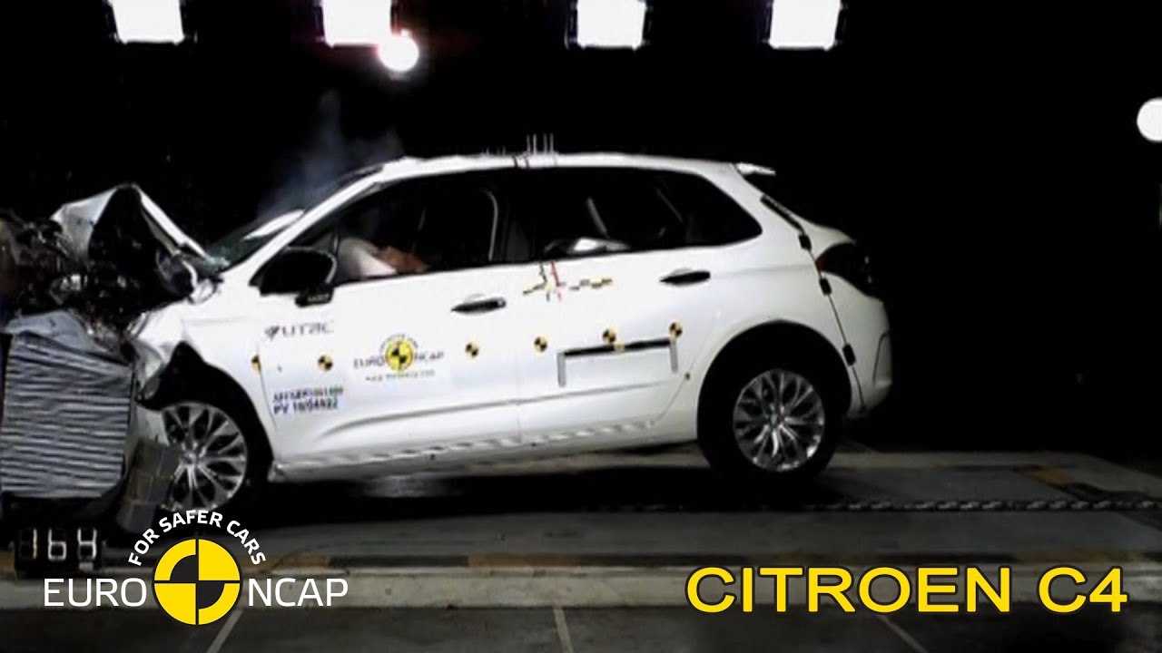 Citroen C4 Crash Test Euro NCAP | 2010 Ratings - YouTube
