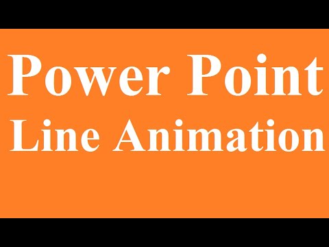 How to apply Line Animation in power Point 2007 | PowerPoint Tutorials ...