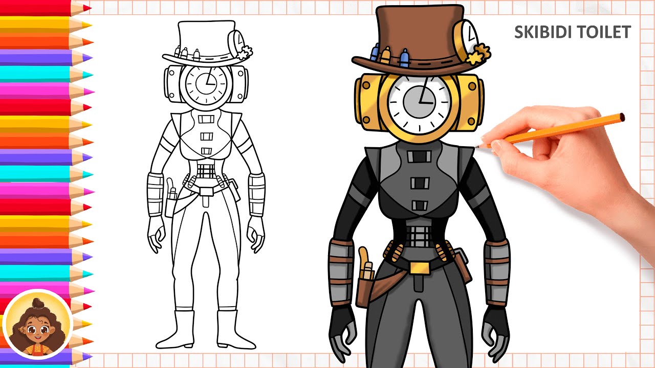 How to Draw CLOCKWOMAN | from Skibidi Toilet - YouTube
