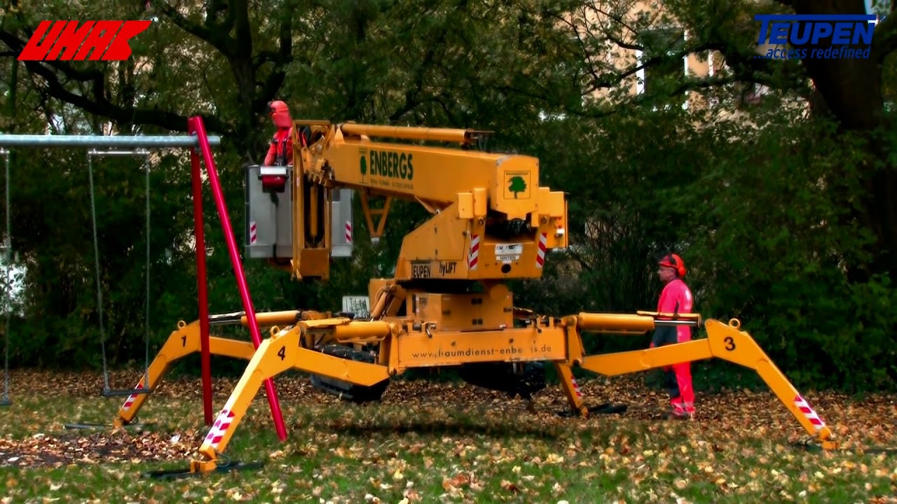 Tree Care_Teupen_Spider Lift - YouTube