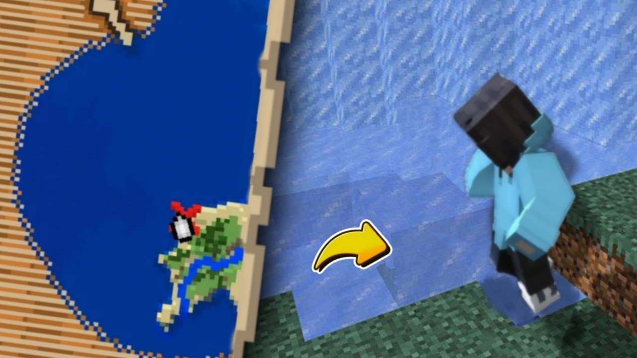 Finding treasure map in Minecraft Java edition pojav luncher - YouTube