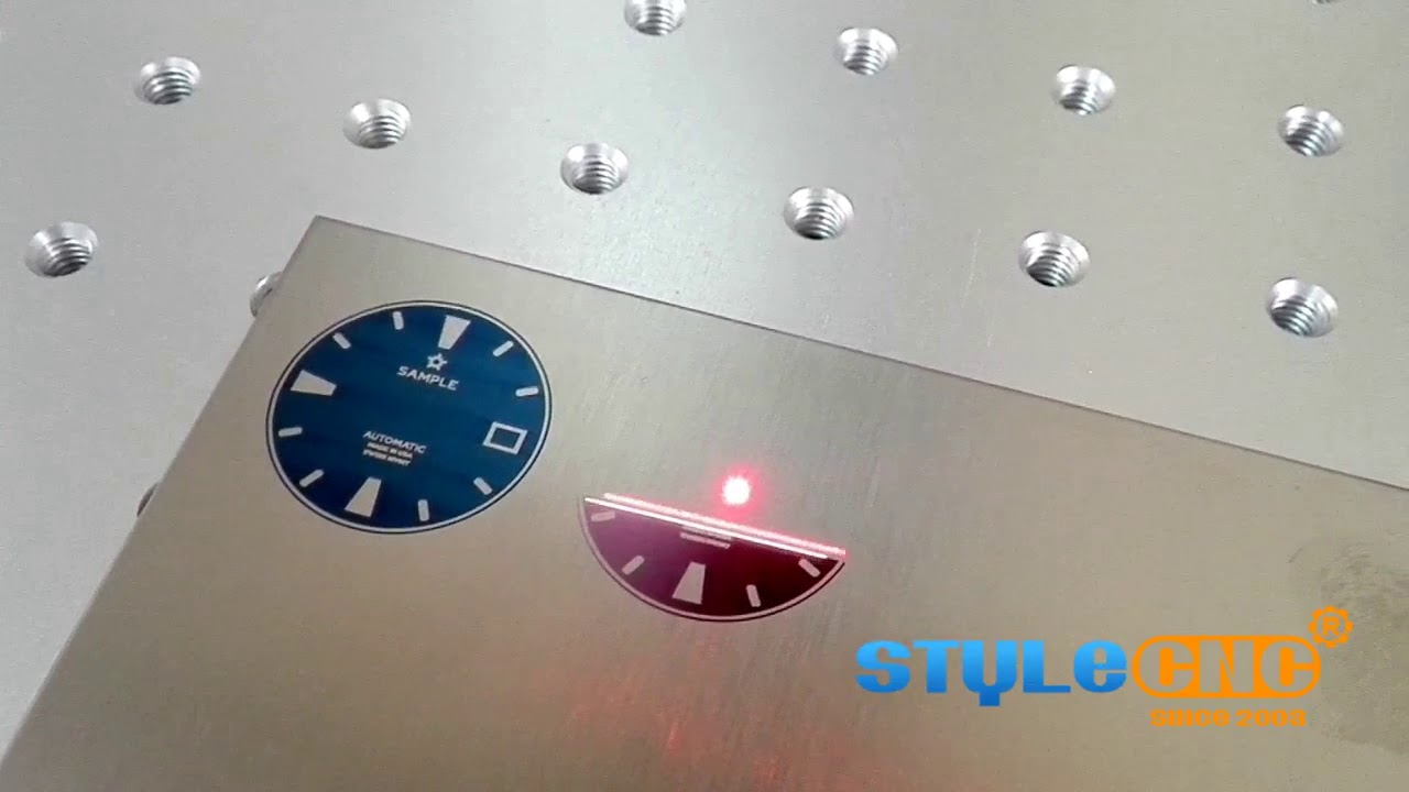 MOPA fiber laser marking machine for color marking, blue, green and red ...