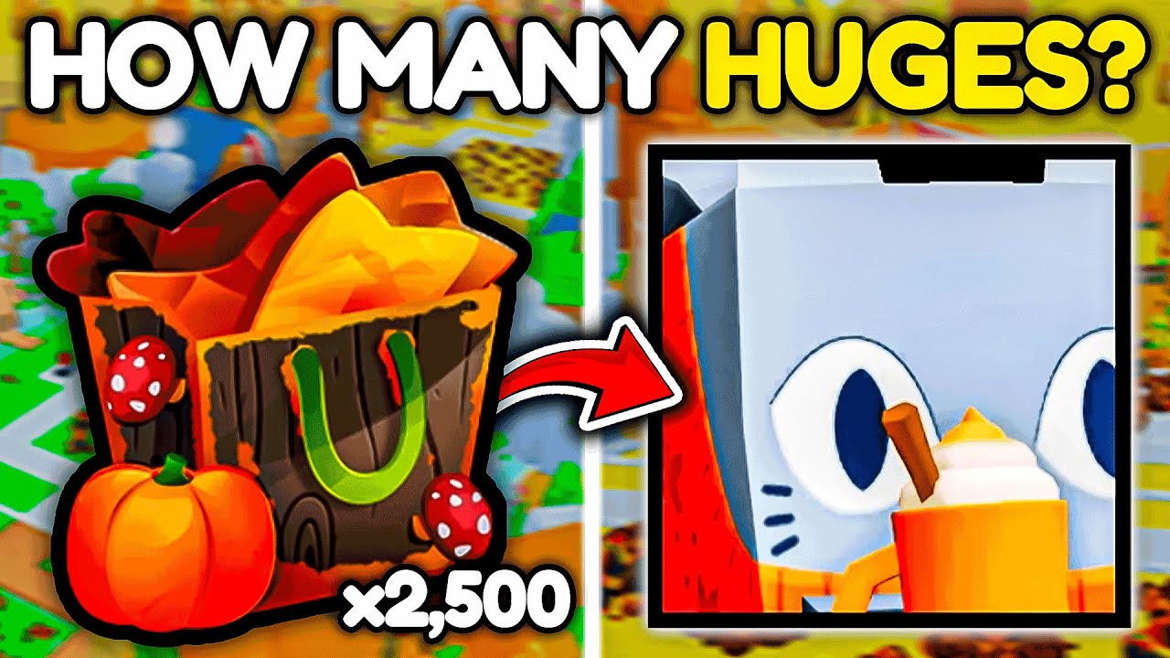 I OPENED 2,500 Autumn Gift Bags 🍂 in Pet Simulator 99! 🎁 (Pet Sim 99 ...