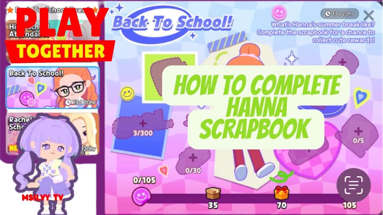 Play Together | Hanna Scrapbook Guides ( Back to School Event) - YouTube
