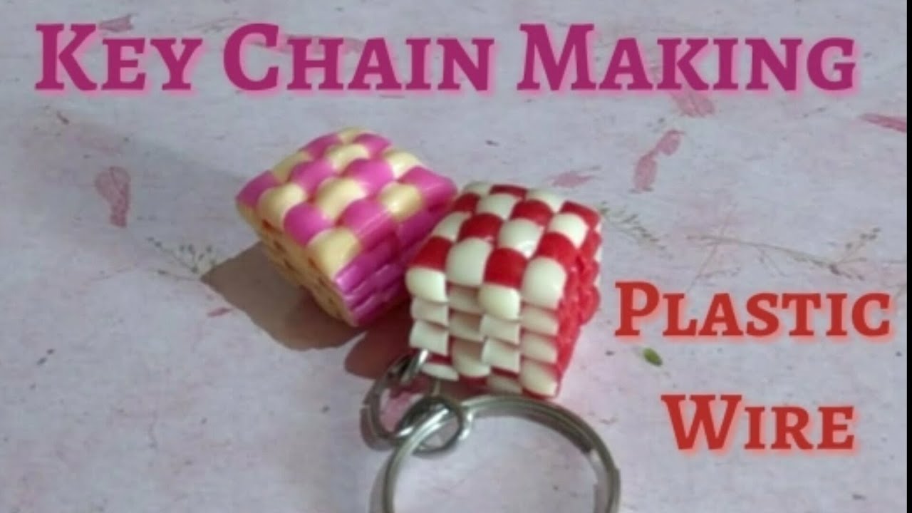 Key Chain Making By Plastic Wire - YouTube