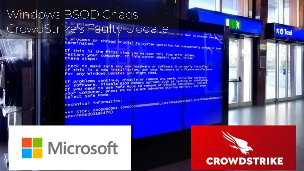 Windows BSOD Chaos - CrowdStrike's Faulty Update - YouTube