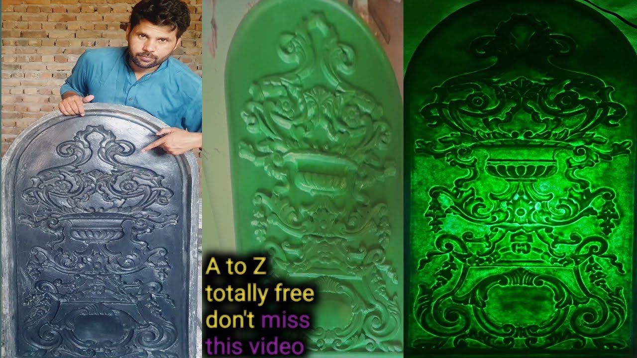 How amazing the process of making fibreglass wall decoration piece ...