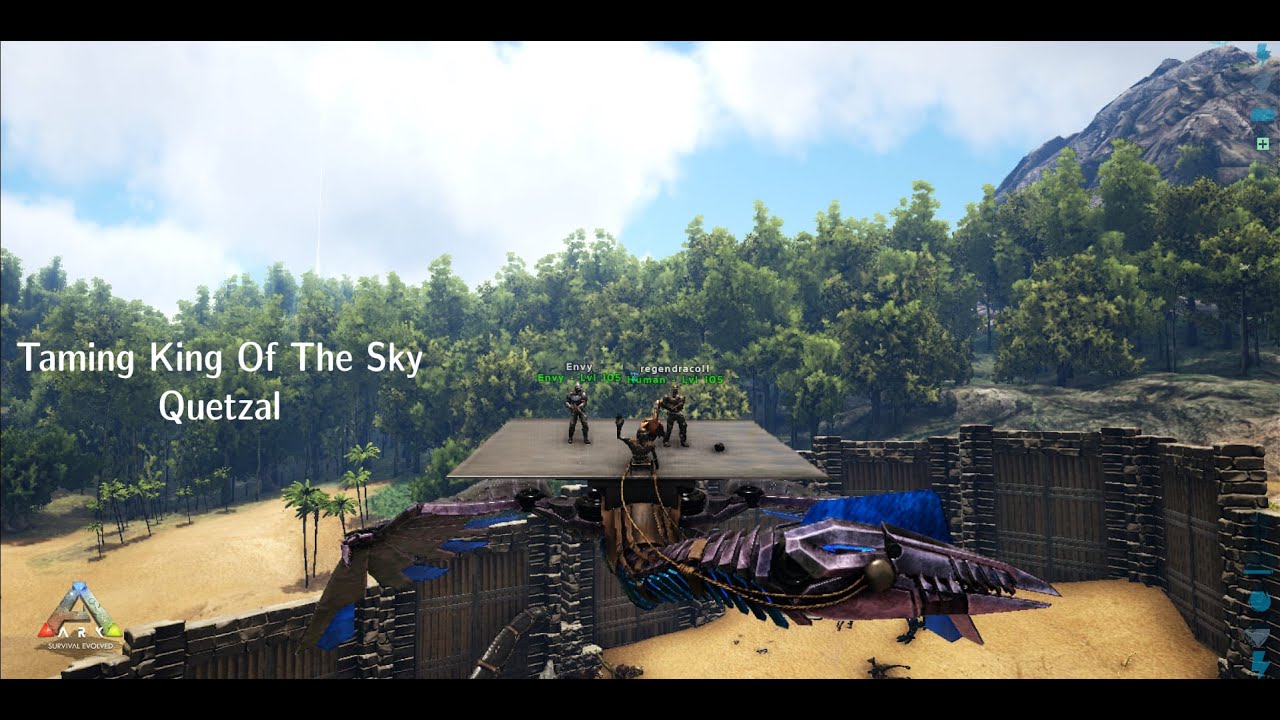 Mari kita taming Quetzal King Of The SKY - Ark Survival Indonesia - YouTube