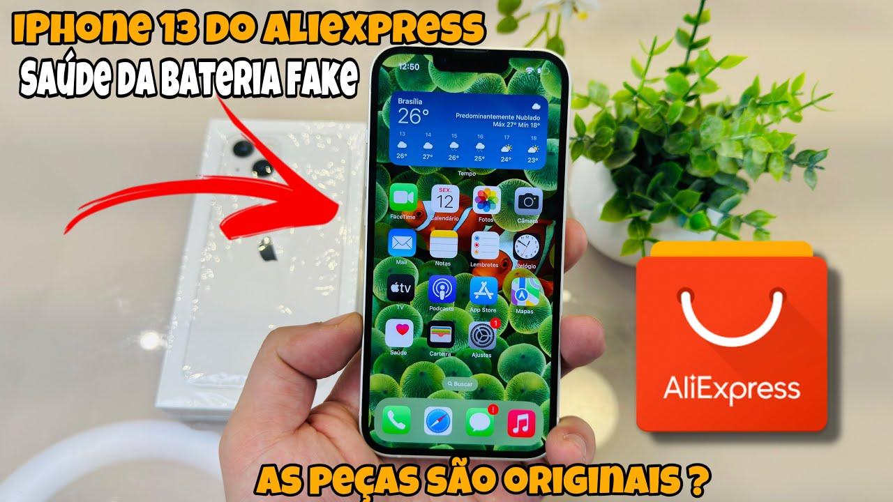 COMPREI UM IPHONE 13 DO ALIEXPRESS - VEJA COMO ELE VEM POR DENTRO SAÚDE ...