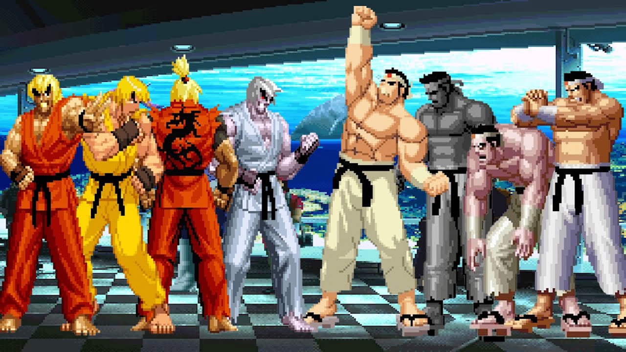 [KOF Mugen] Ken Team vs Goro Daimon Team - YouTube