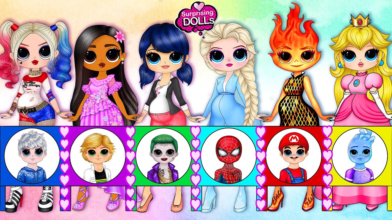 Marinette, Harley Quinn, Ember, Princess Peach become Parents ...