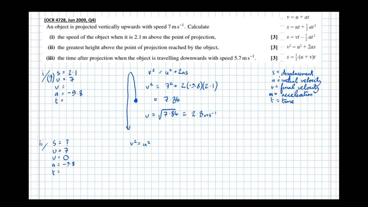 Kinematics with Constant Acceleration (suvat) - YouTube