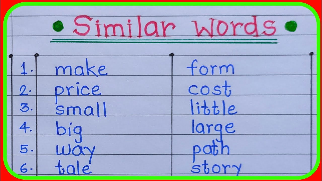 similar words15| similar words english | synonyms words 15 | english ...