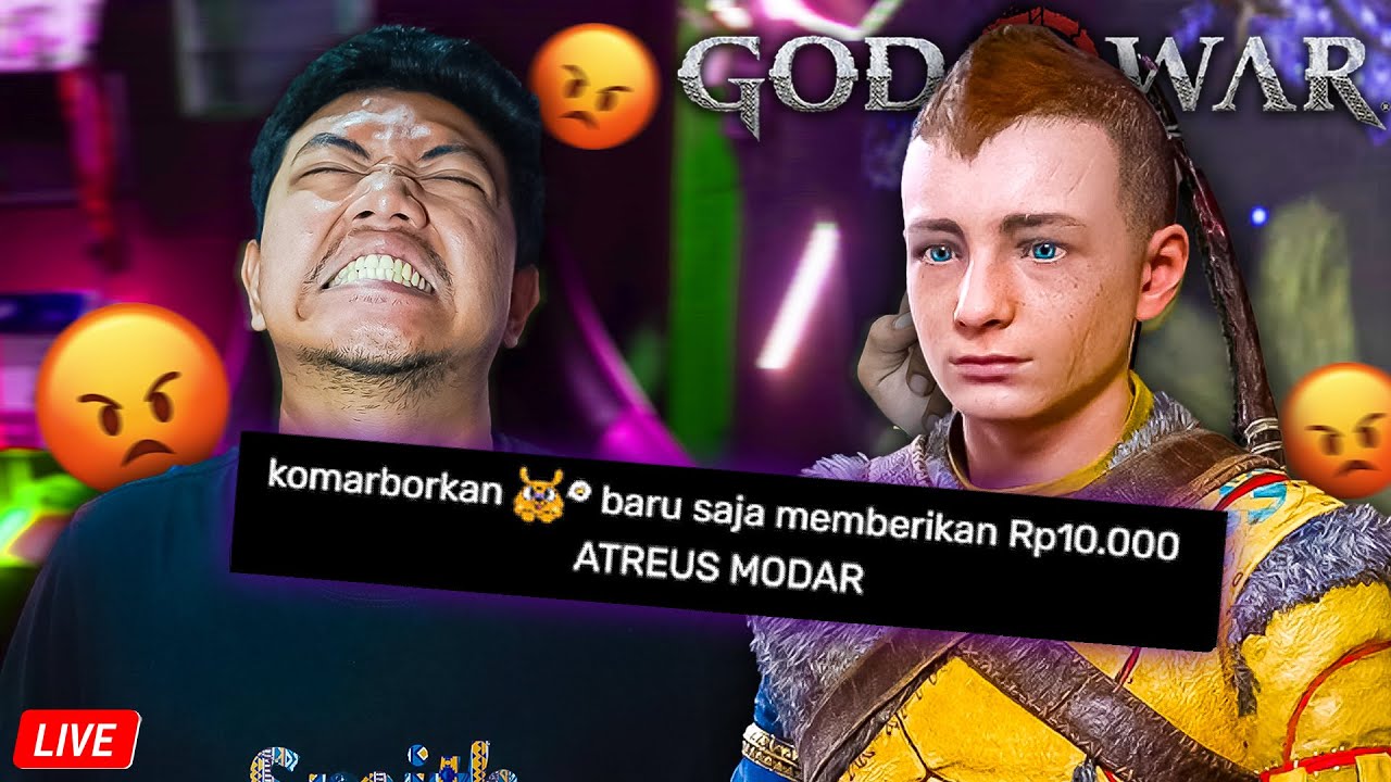 ATREUS BOCIL SAMPIS - God of War GOD MODE Indonesia #8 - YouTube