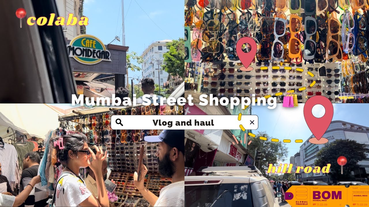 Colaba Causeway & Hill Road Market 2023 | Vlog Haul🛍️ | Mumbai Street ...
