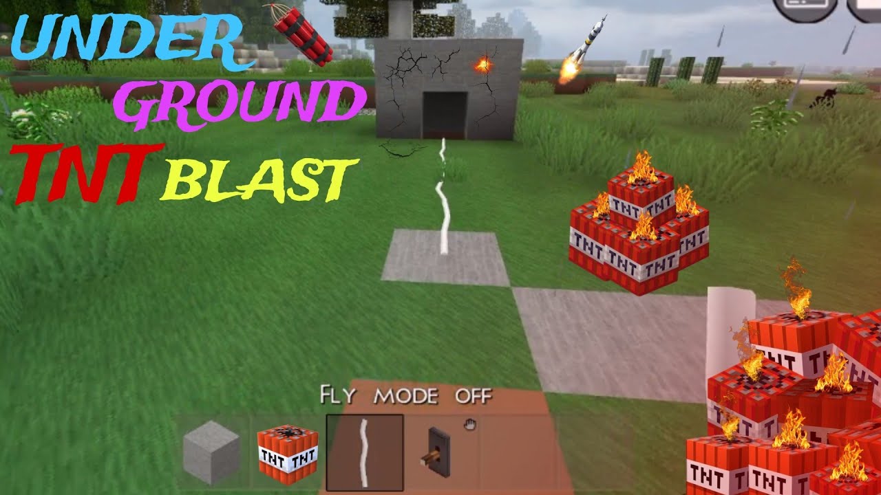 💣CHALLENGE || UNDER GROUND TNT BLAST 🚫🚫💥💥|| mini block craft💥 - YouTube