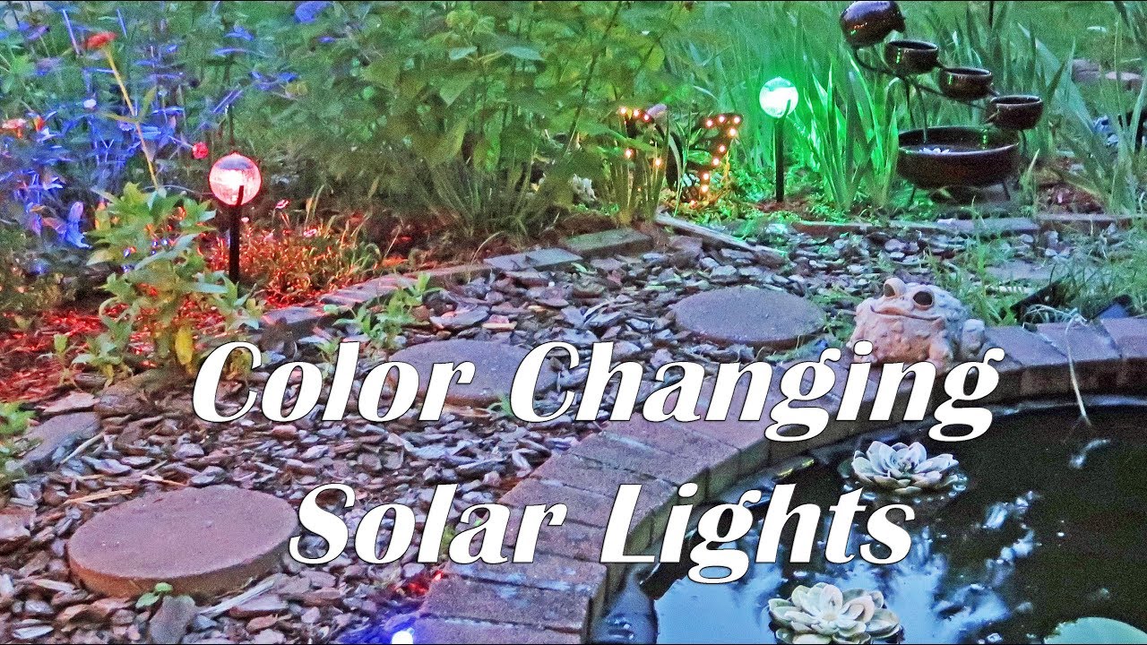 LED SOLAR LIGHTS 💥Color-Changing Outdoor Lights iVapo (Garden-Pathway ...