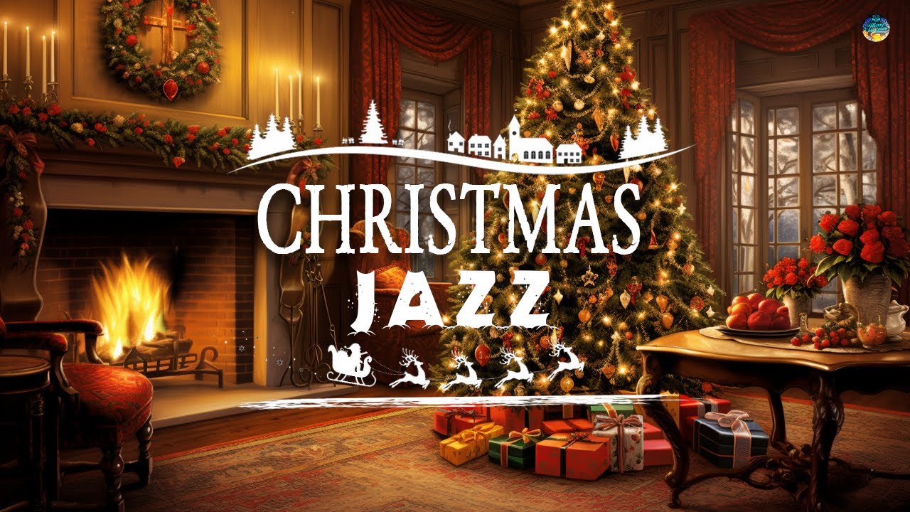 Christmas Jazz - Cozy Christmas Jazz Instrument and Fireplace - YouTube