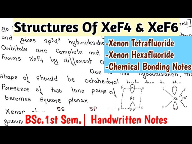 Xef6 Hybridization The Shape Of XeF6 Is Distorted Octahedral And Can